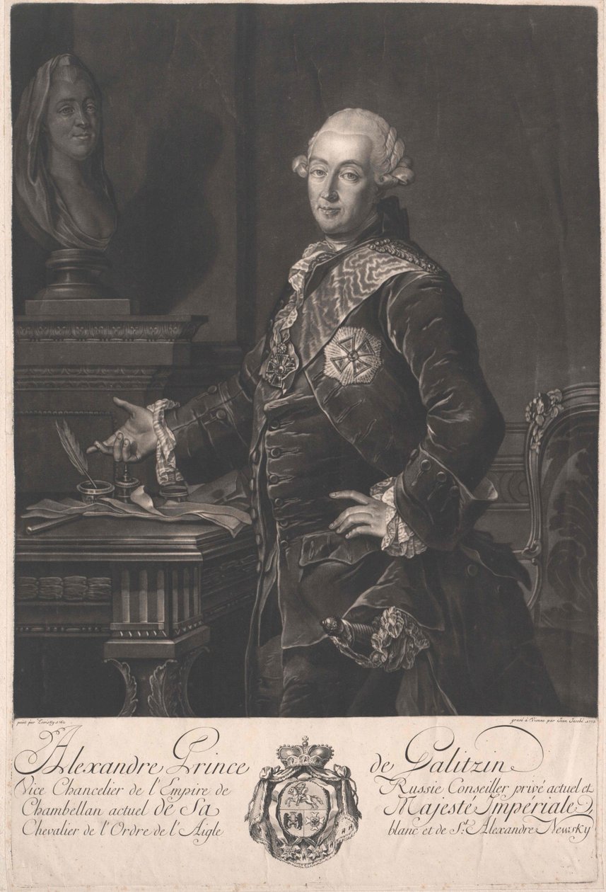 Alexander Graf Galitzin von Artist Unknown: Kunstdruck