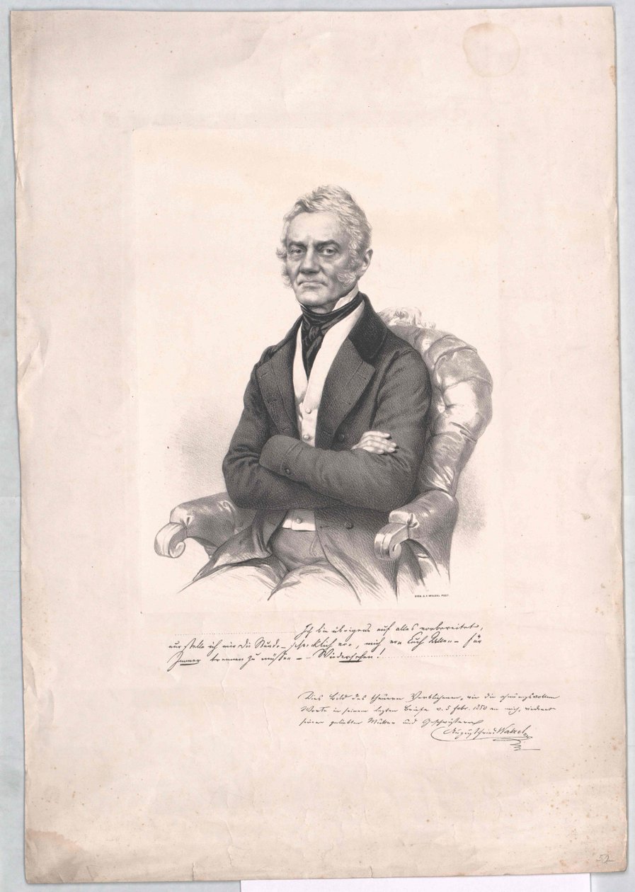 August Friedrich Walzel von Artist Unknown: Kunstdruck