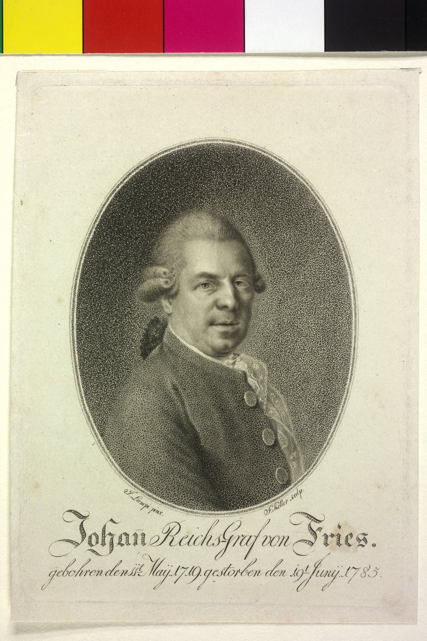 Johann Graf Fries von Artist Unknown: Kunstdruck kaufen