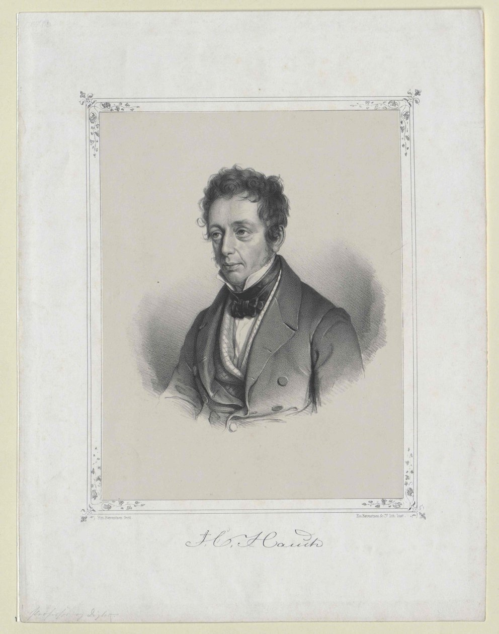 Johannes Carsten Hauch von Artist Unknown: Kunstdruck kaufen