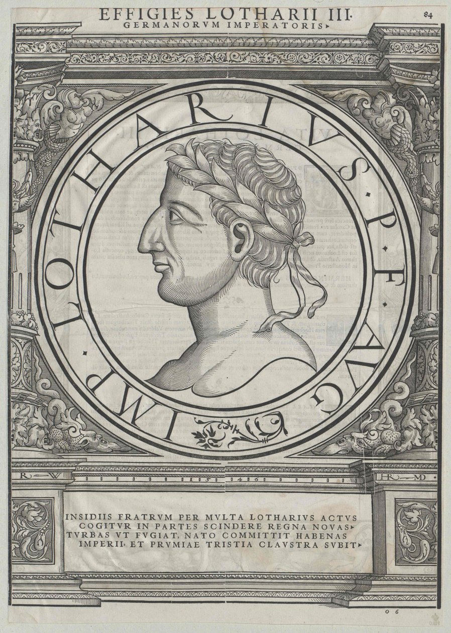 Lothar I von Artist Unknown: Hochwertigste Kunstreproduktion