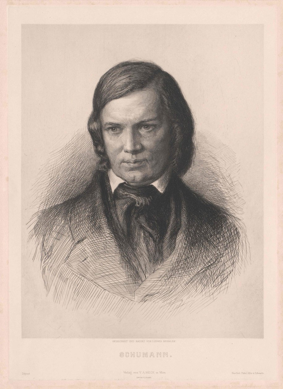 Robert Schumann von Artist Unknown: Kunstdruck kaufen