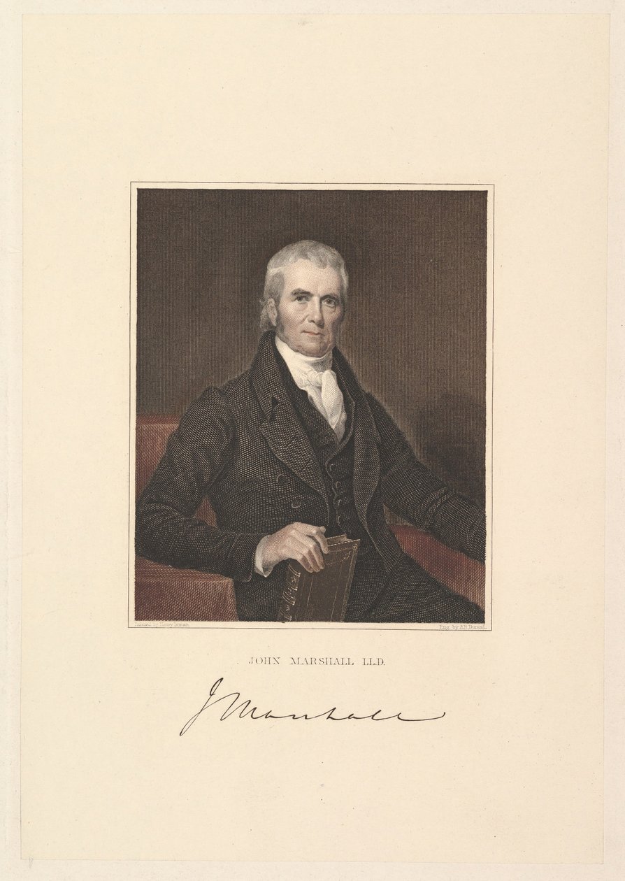 Oberster Richter John Marshall, 1833 von Asher Brown Durand