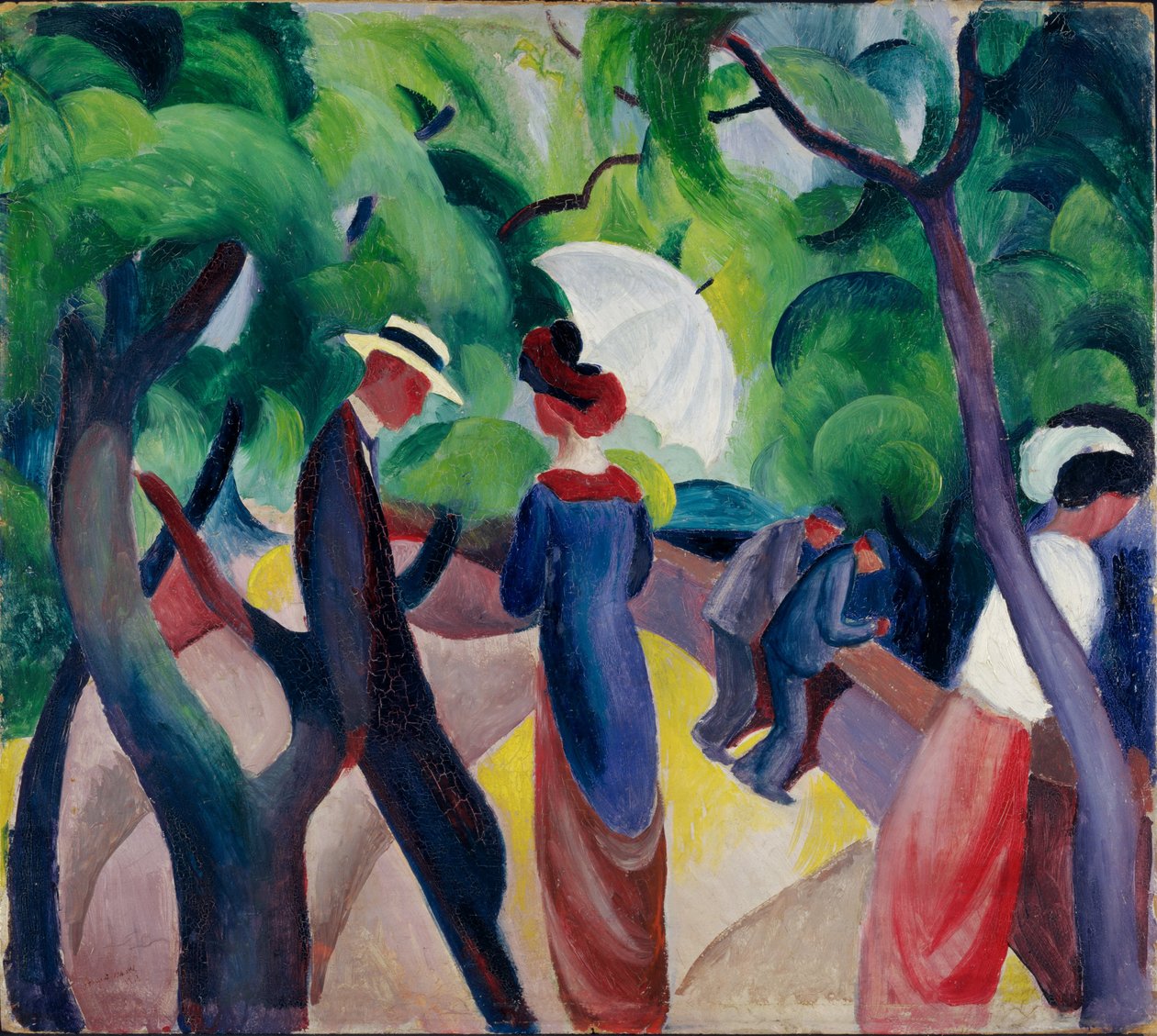 Promenade von August Macke: Hochwertigste Kunstreproduktion