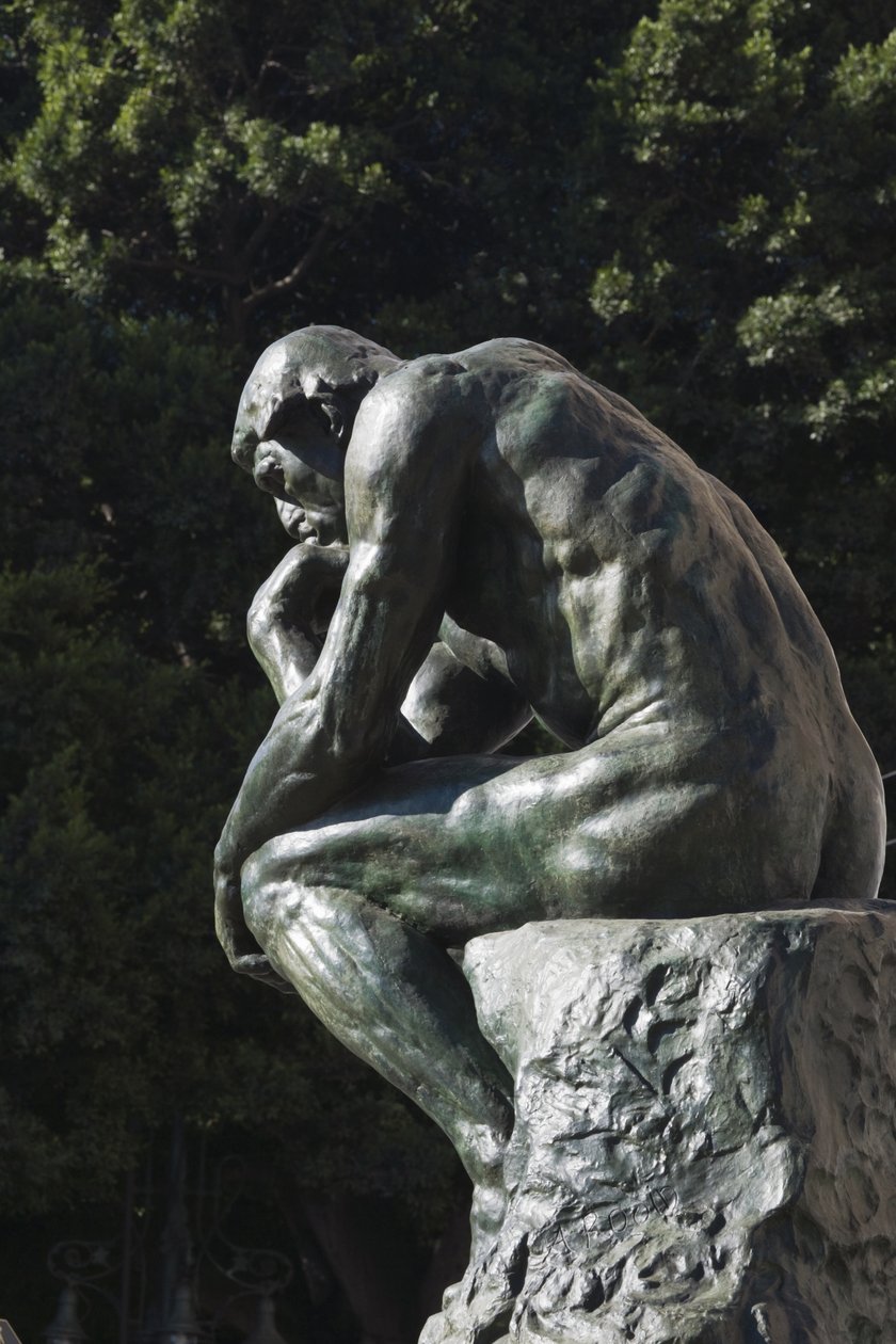 Der Denker von Auguste Rodin: Kunstdruck in Museumsqualität