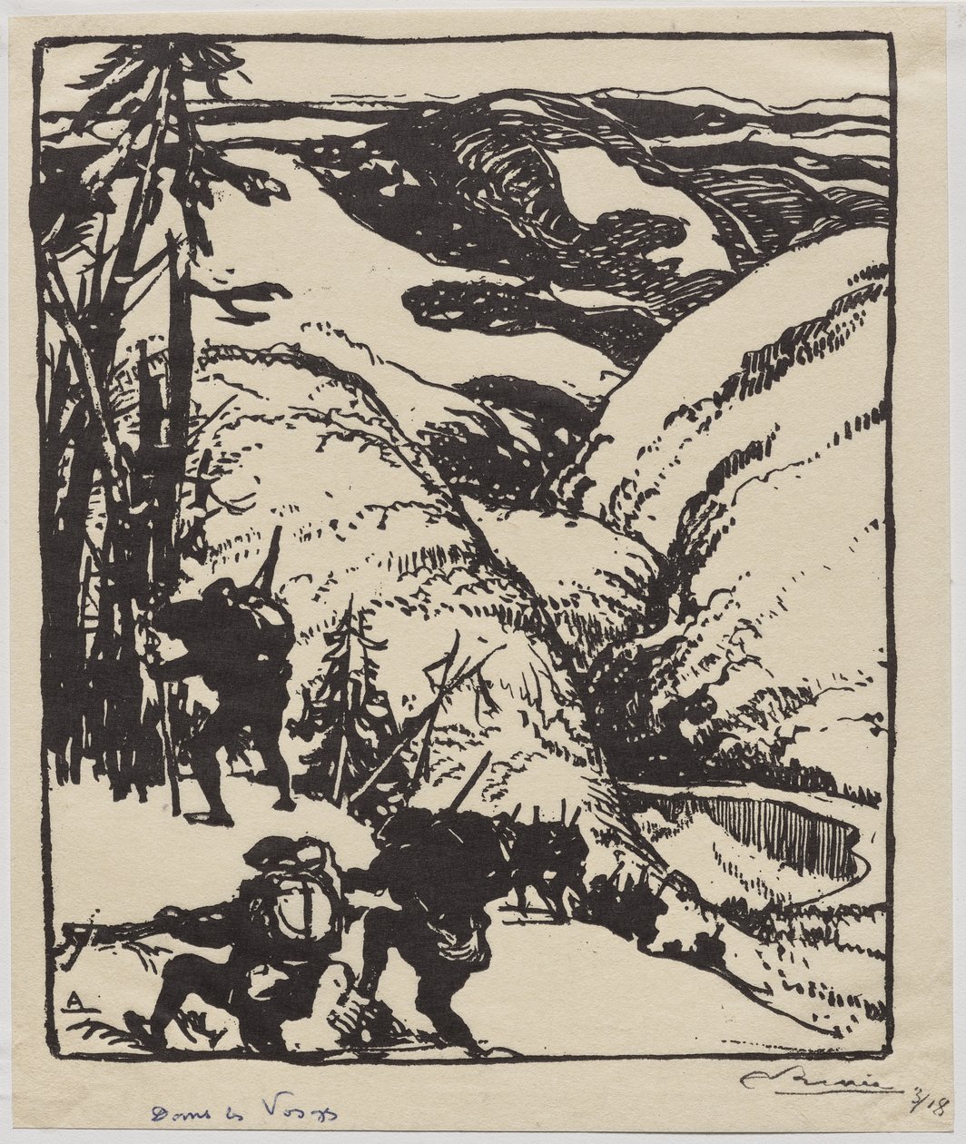 In den Vogesen von Auguste Louis Lepère: Kunstdruck