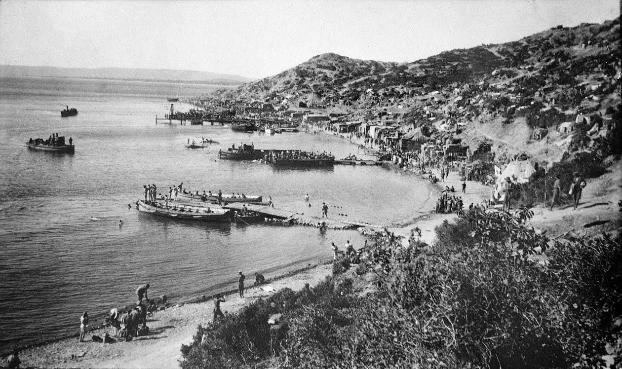 Blick auf Anzac Cove, Gallipoli, 1915