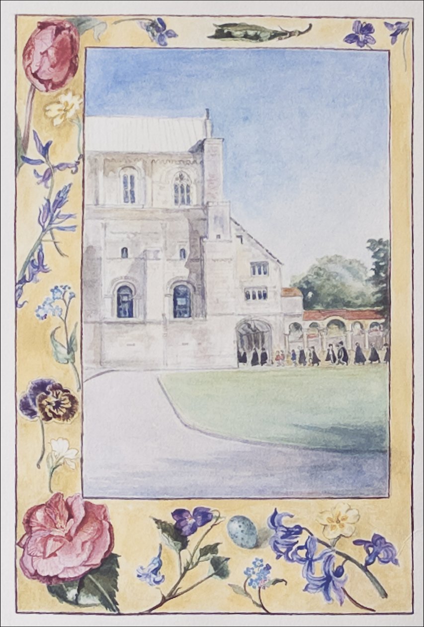 Winchester Cathedral, Chorknaben auf dem Weg zur Probe