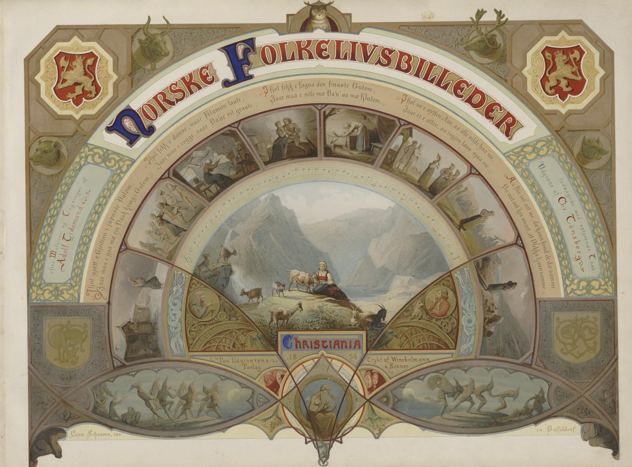 Norske Folkelivsbilleder von Caspar Scheuren: Kunstdruck