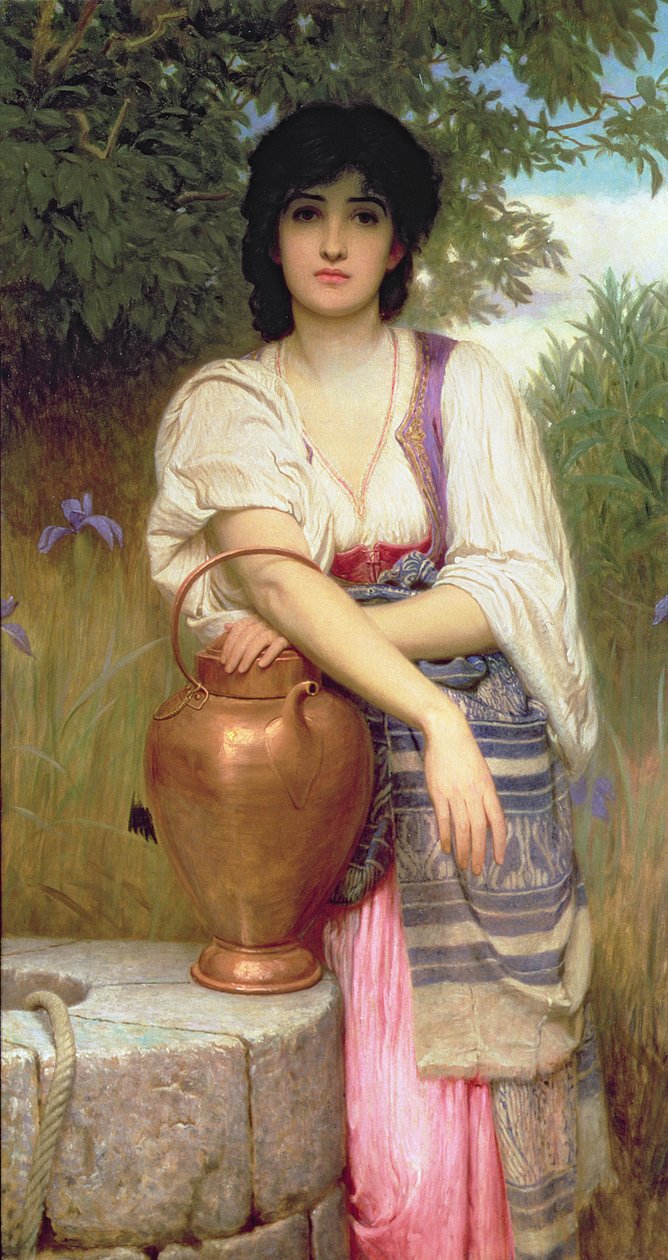 Am Brunnen von Charles Edward Perugini: Kunstdruck kaufen