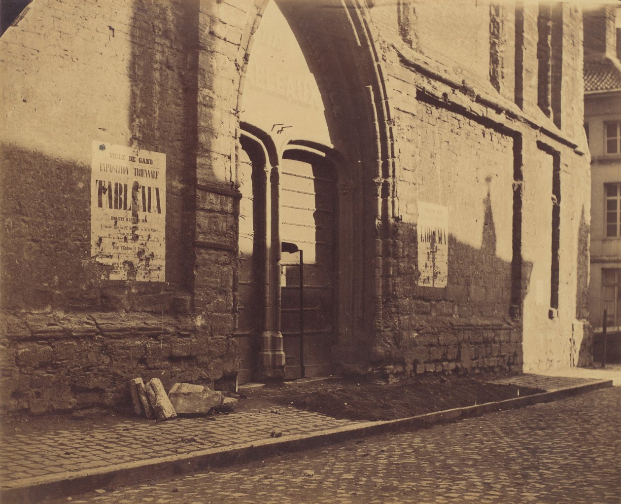 [Tür des Predikheevenkerk, Gent, Belgien], ca. 1858