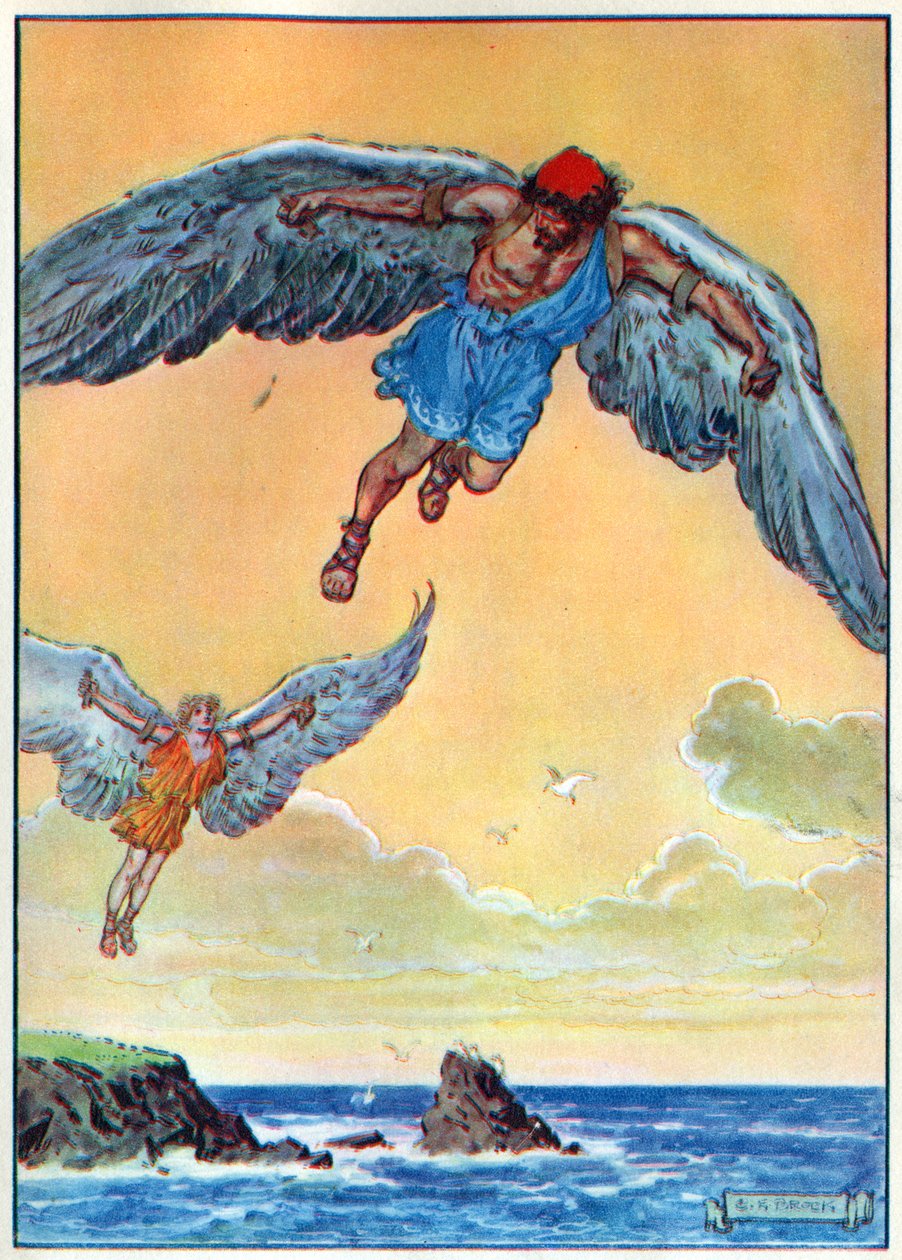 Daedalus und Ikarus, aus 'Die Kinderstunde: Geschichten aus den ...