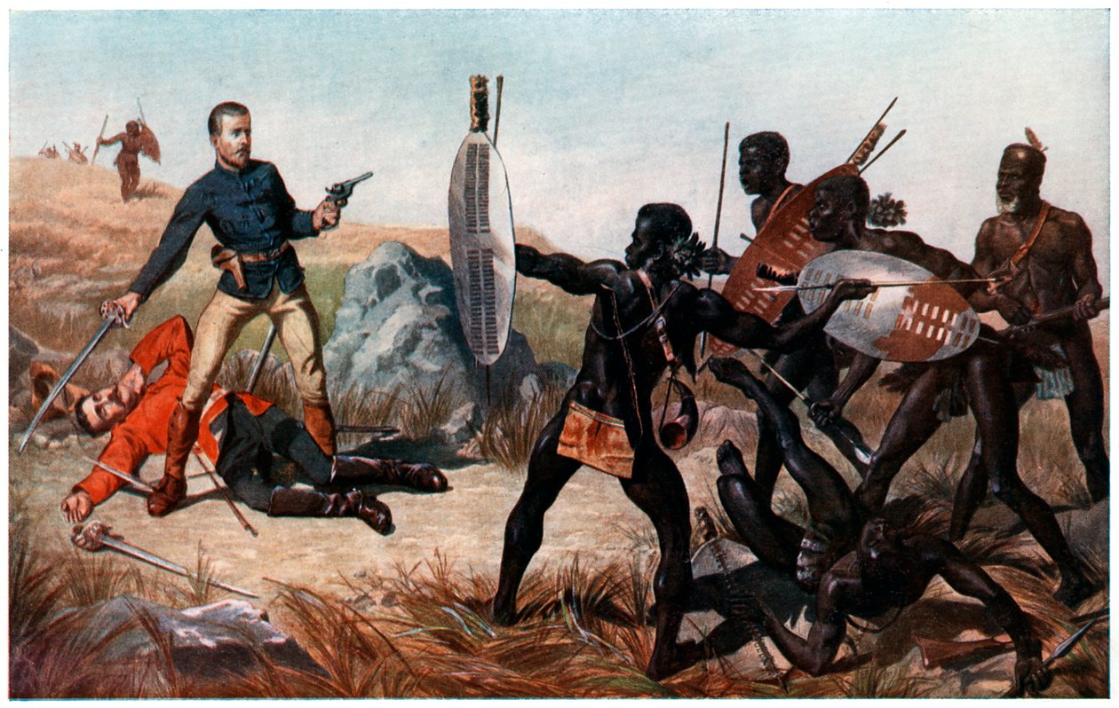 Zwischenfall in der Schlacht von Isandlwana, Anglo-Zulu-Krieg, 22 ...