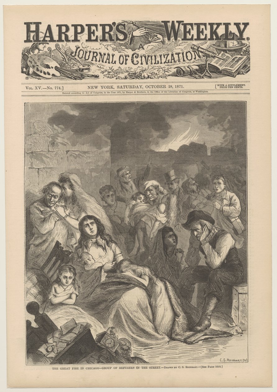 Titelblatt von Harpers Weekly, 28. Oktober 1871