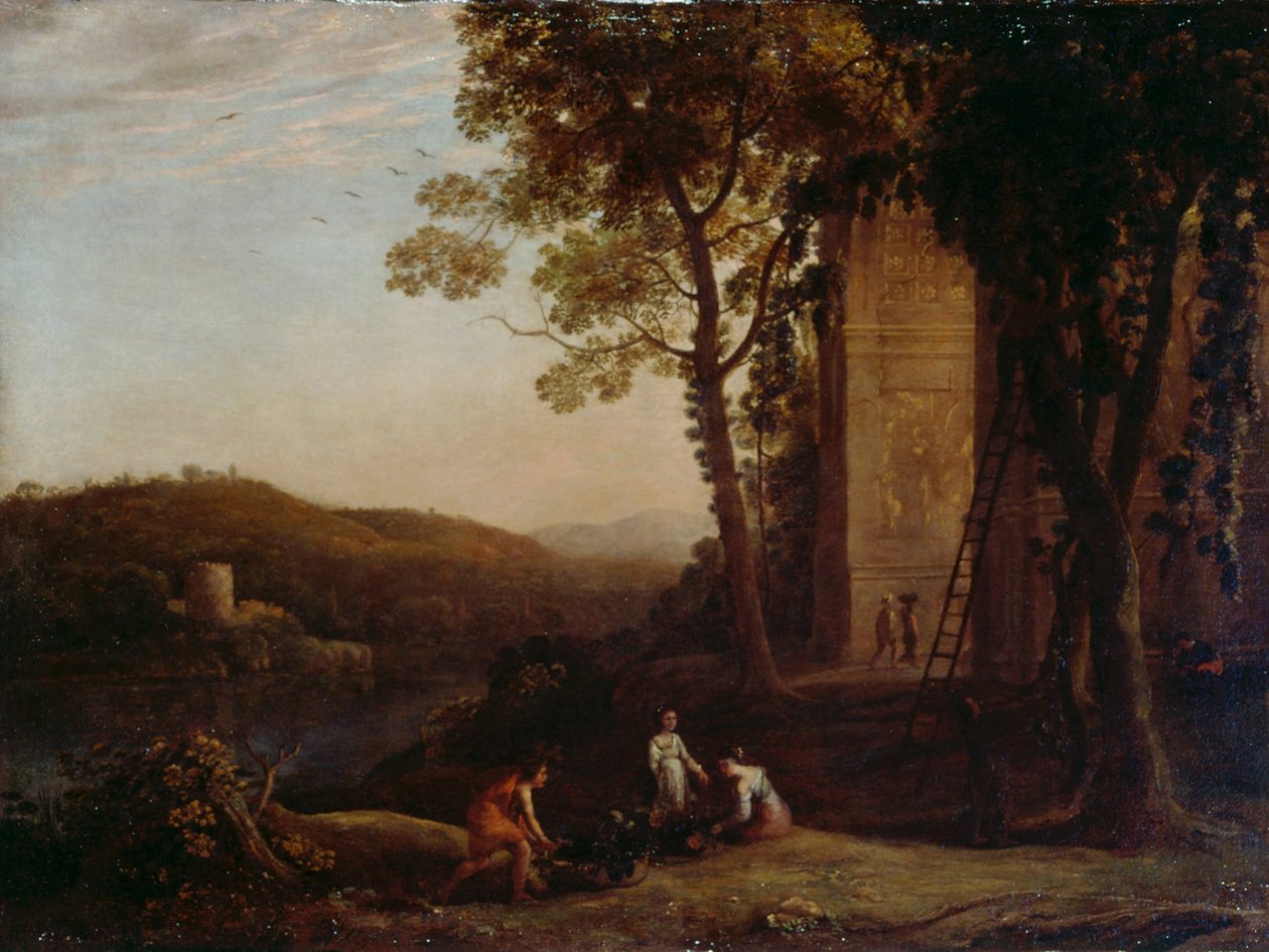 Traubenlese von Claude Lorrain: hochwertiger Kunstdruck