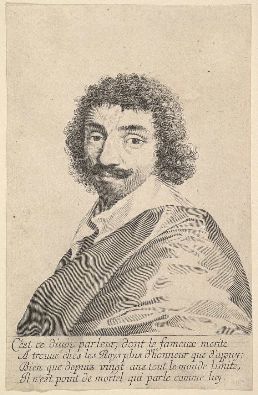 Jean-Louis Guez de Balzac, ca. 1635-37 von Claude Mellan