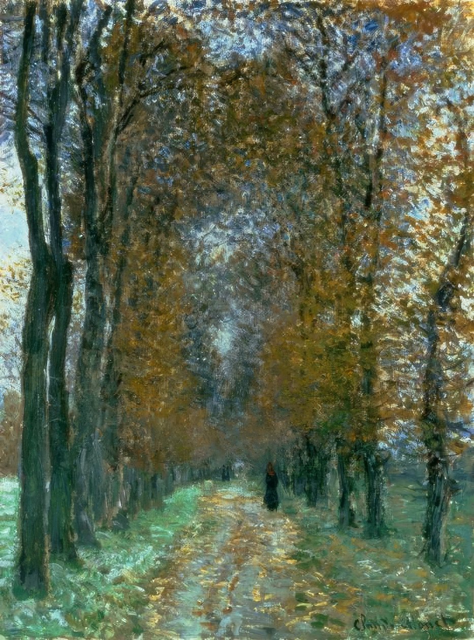 Die Allee von Claude Monet: Kunstdruck in Museumsqualität