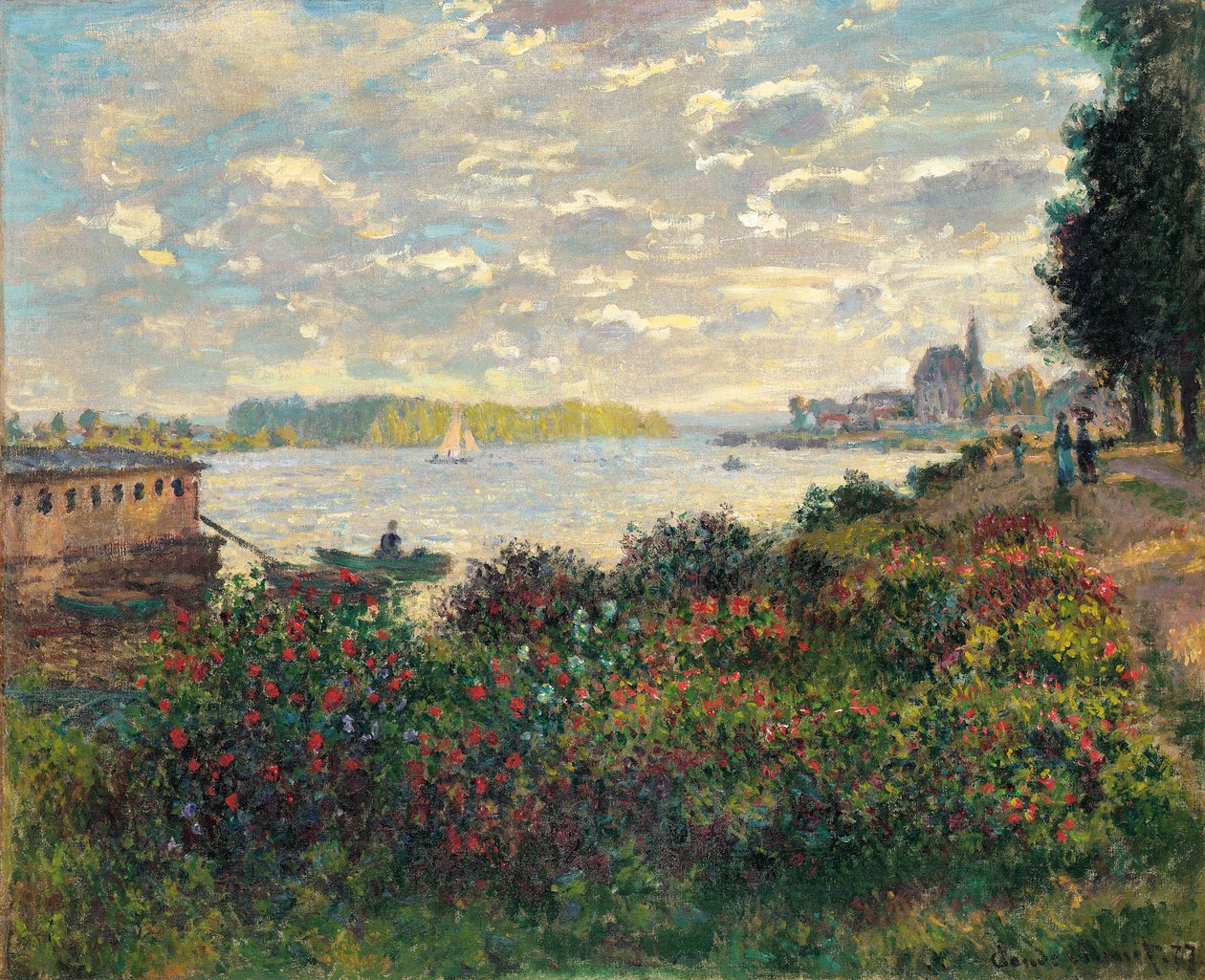 Die Seine bei Argenteuil von Claude Monet: Kunstdruck
