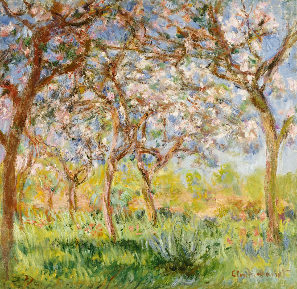 Frühling in Giverny von Claude Monet: Kunstdruck kaufen