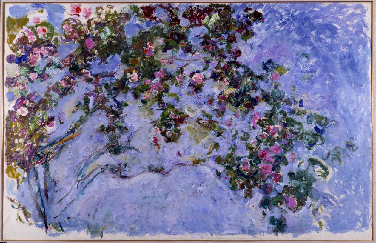 Die Rosen von Claude Monet: Kunstdruck in Museumsqualität