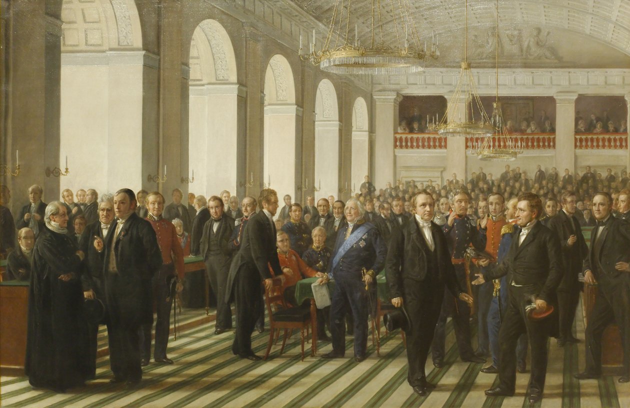 Skizze zur Verfassungsgebenden Reichsversammlung 1848