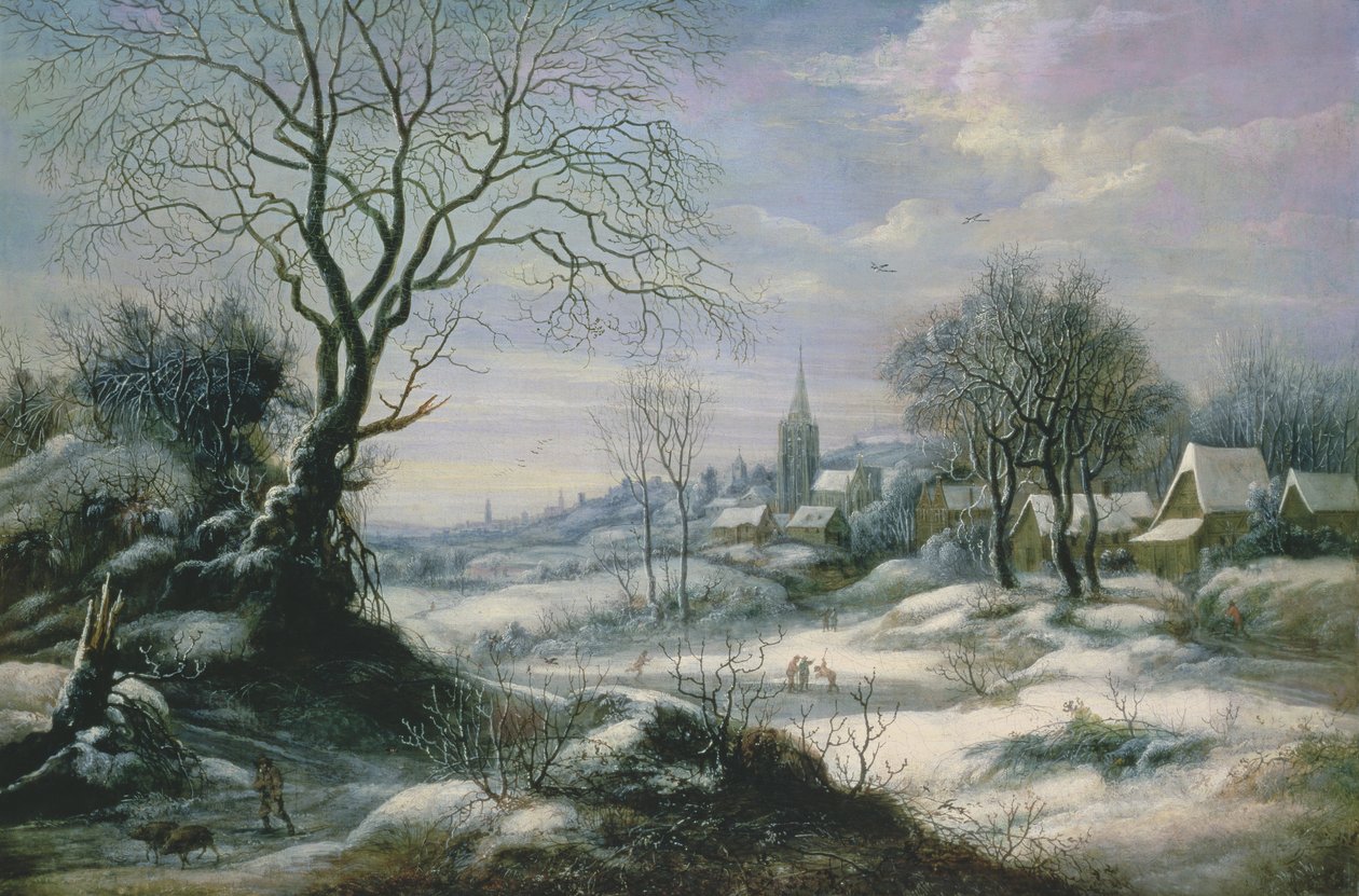 Winterlandschaft von Daniel van Heil: Kunstdruck kaufen
