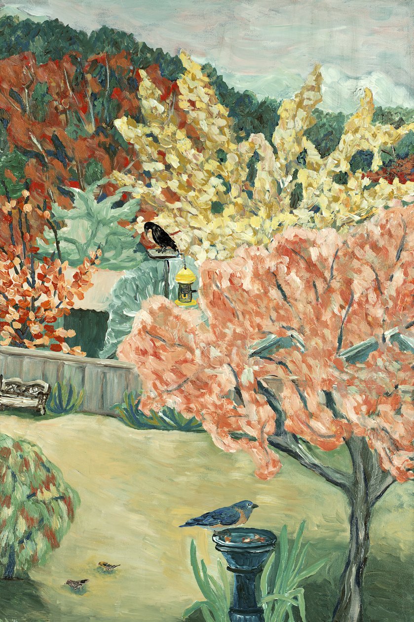 Hinterhof Herbst von Deborah Eve Alastra: Kunstdruck kaufen