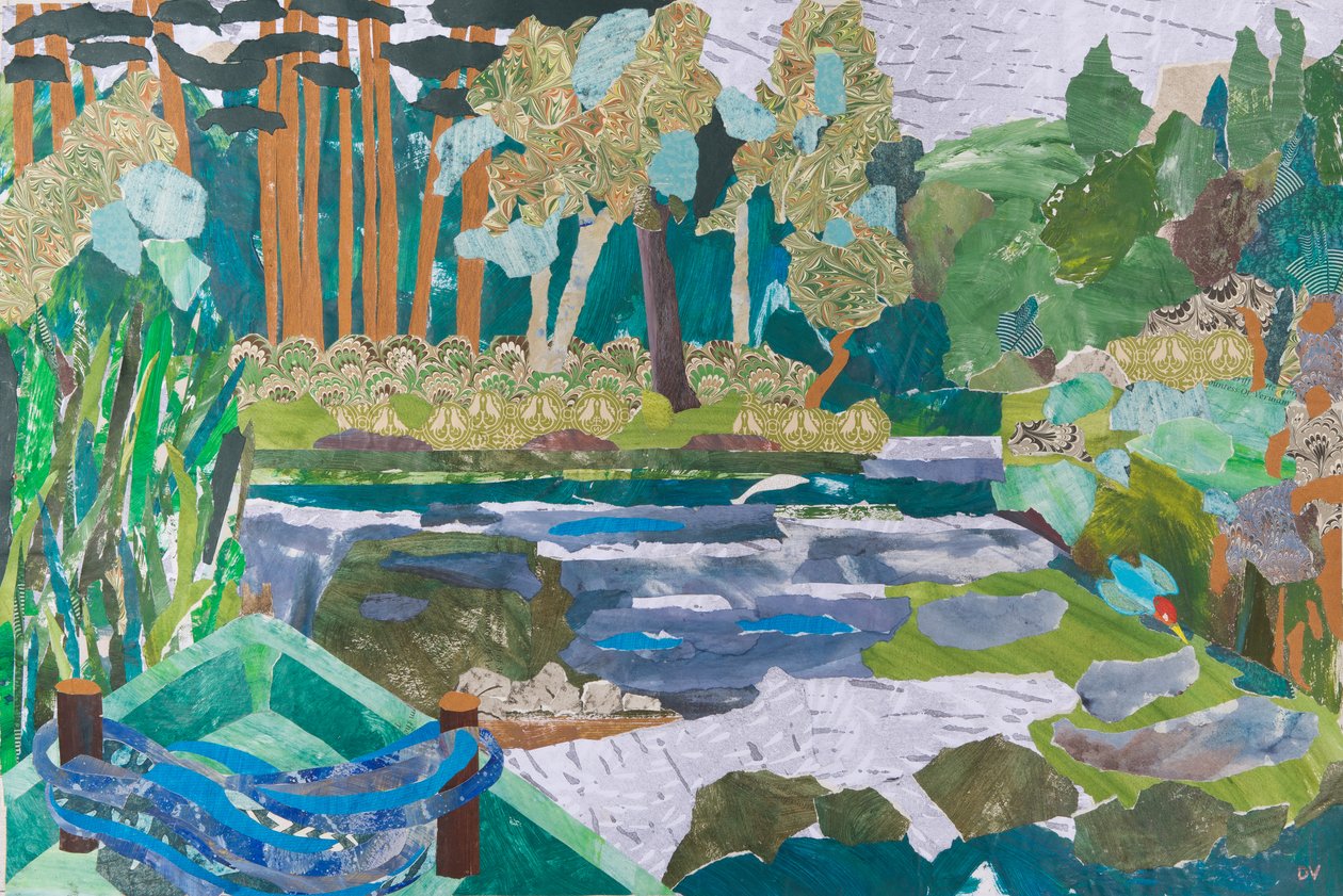 Rast am Fluss von Dione Verulam: hochwertiger Kunstdruck