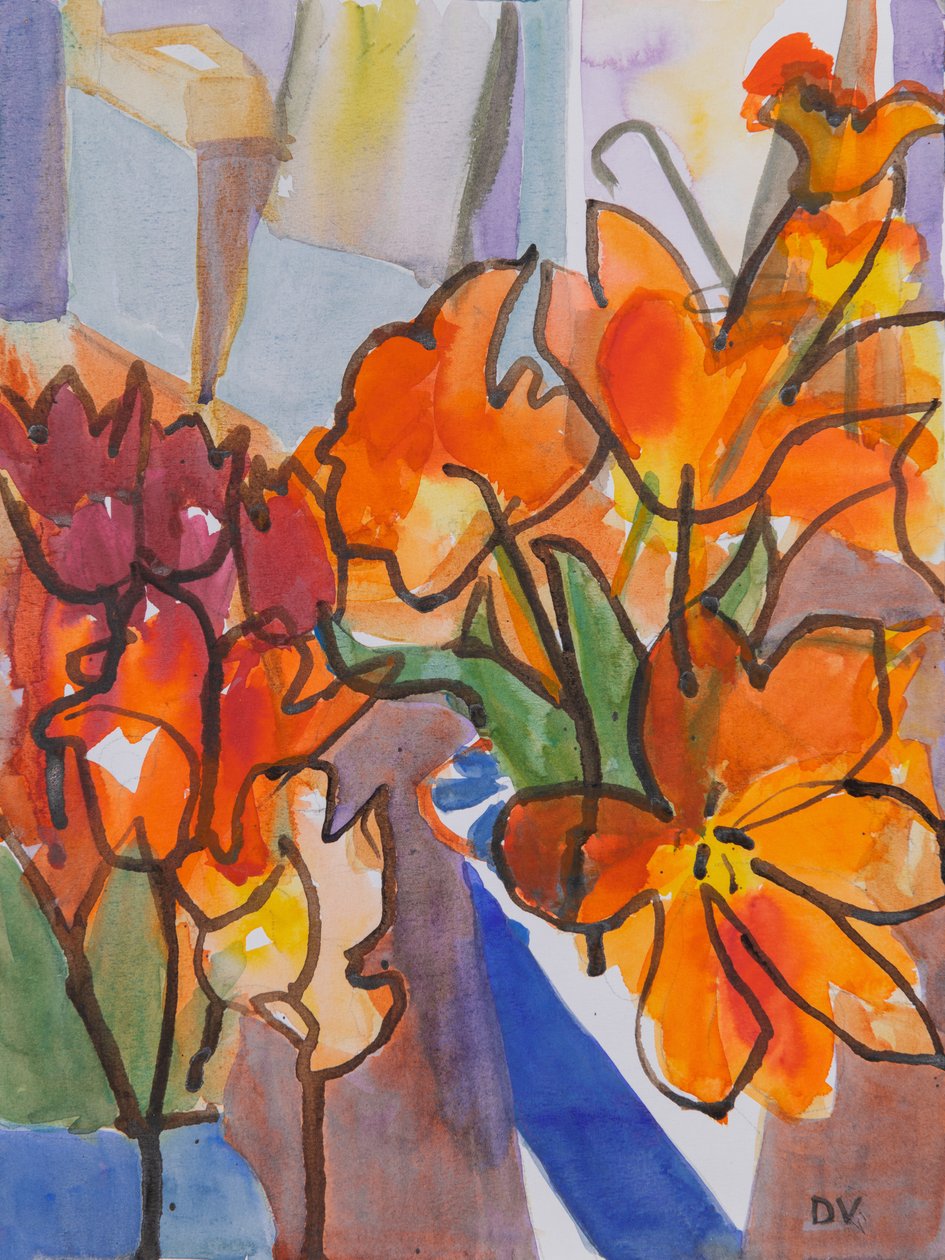 Tulpen von Dione Verulam: Hochwertigste Kunstreproduktion