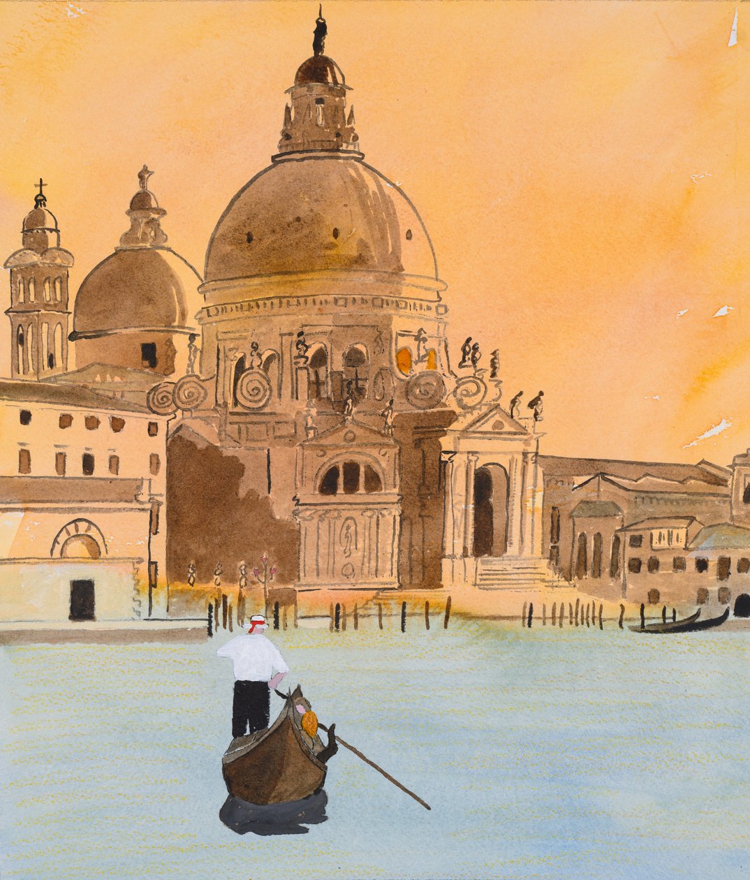 Venedig, Salute von Dione Verulam: hochwertiger Kunstdruck