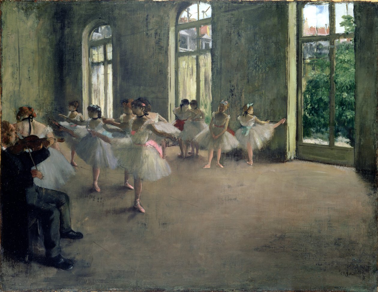 Die Probe, ca. 1873-78 von Edgar Degas: Kunstdruck kaufen
