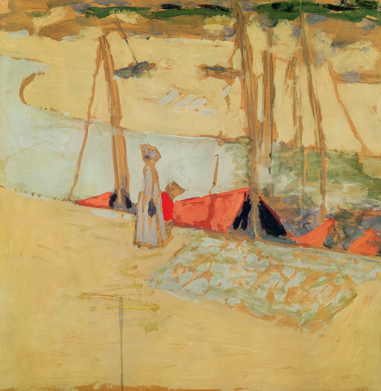 Promenade im Hafen von Le Pouliguen, 1908
