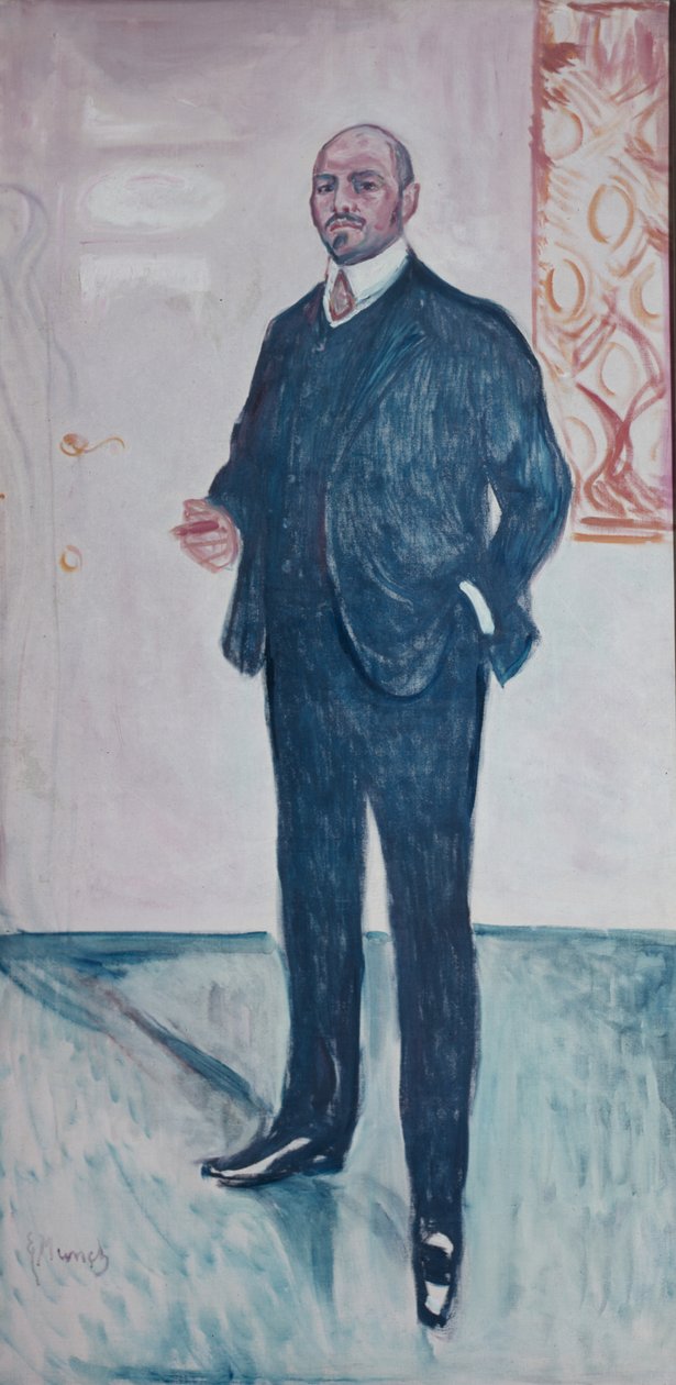 Professor Walther Rathenau von Edvard Munch: Kunstdruck