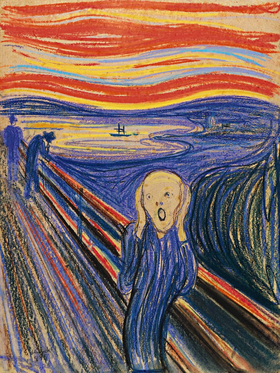 Der Schrei, 1895 von Edvard Munch: hochwertiger Kunstdruck