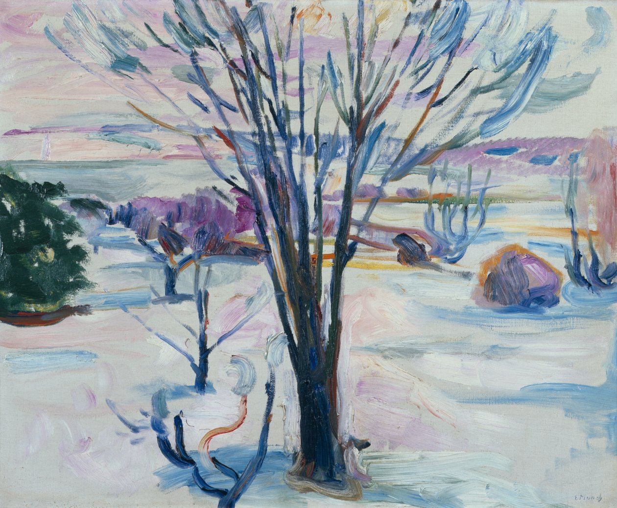 Winterlandschaft von Jeløya von Edvard Munch: Kunstdruck