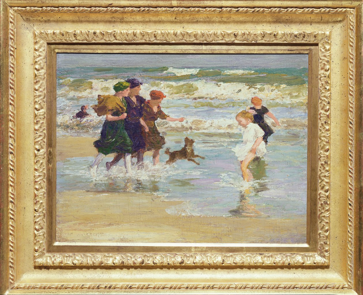 Spritzend von Edward Henry Potthast: Kunstdruck kaufen