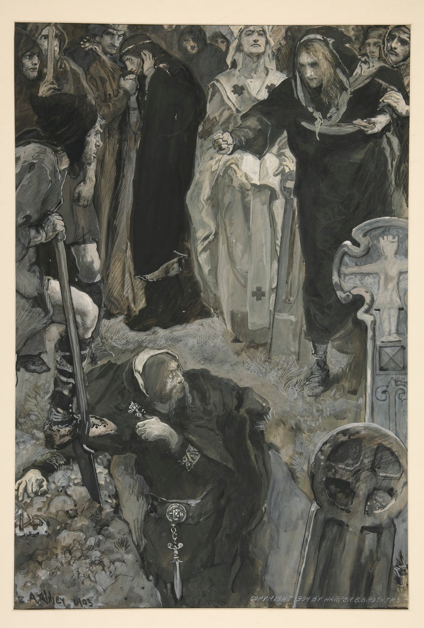Hamlet von Edwin Austin Abbey: hochwertiger Kunstdruck