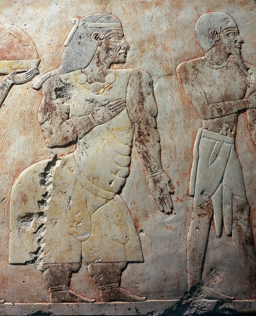 Königin von Punt, Detail der Szene, die die Expedition ins Land Punt ...