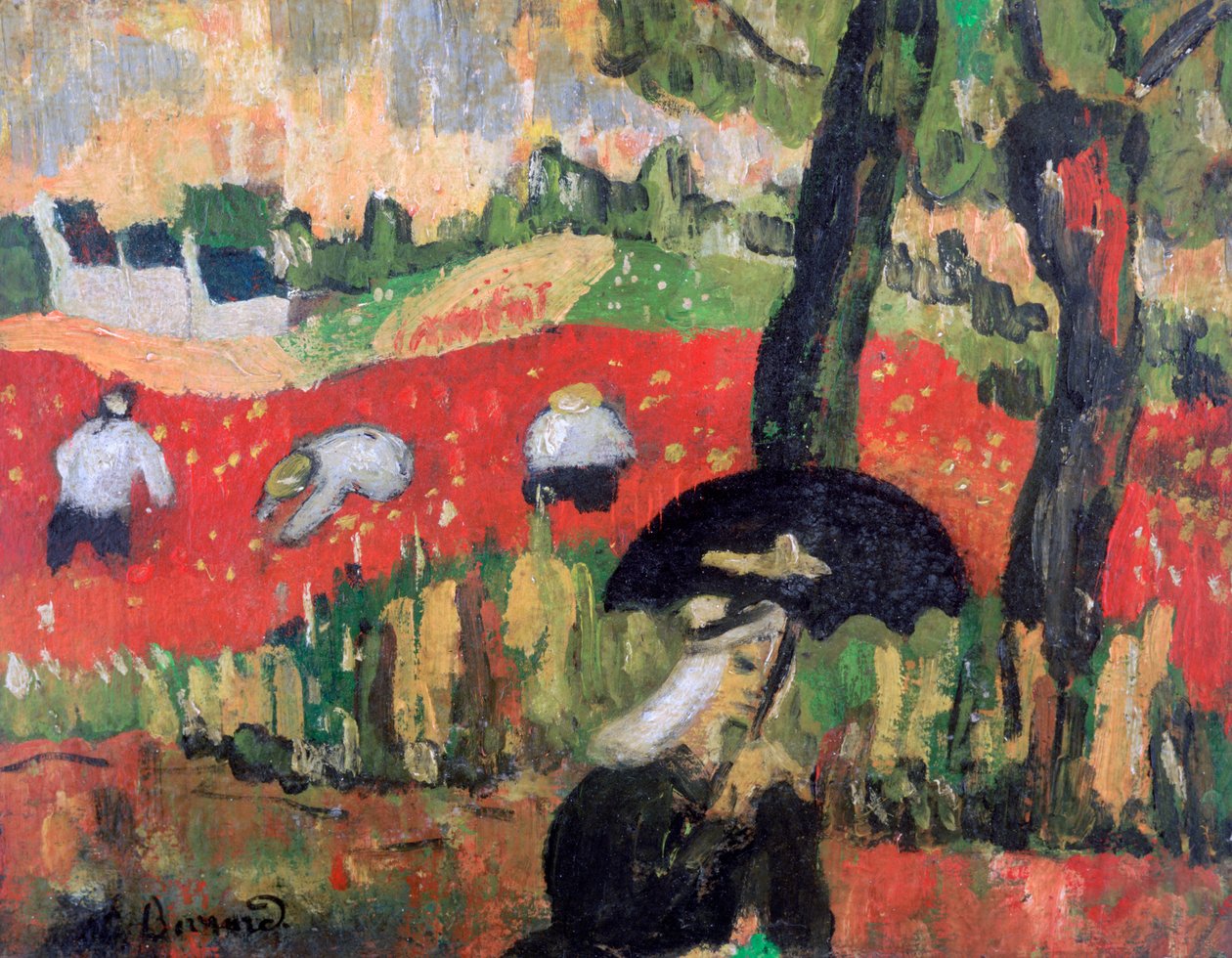 Das rote Feld, Pont Aven, ca. 1887 von Emile Bernard