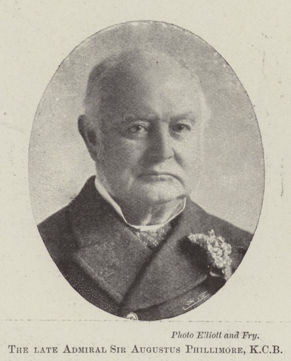 Der verstorbene Admiral Sir Augustus Phillimore, KCB