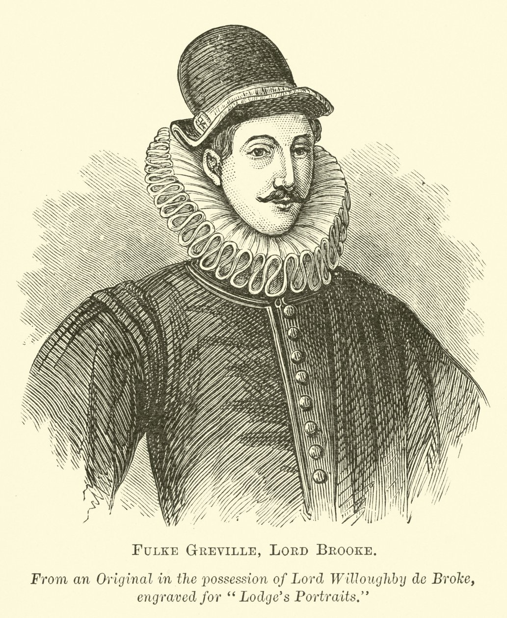 Fulke Greville, Lord Brooke von English School: Kunstdruck