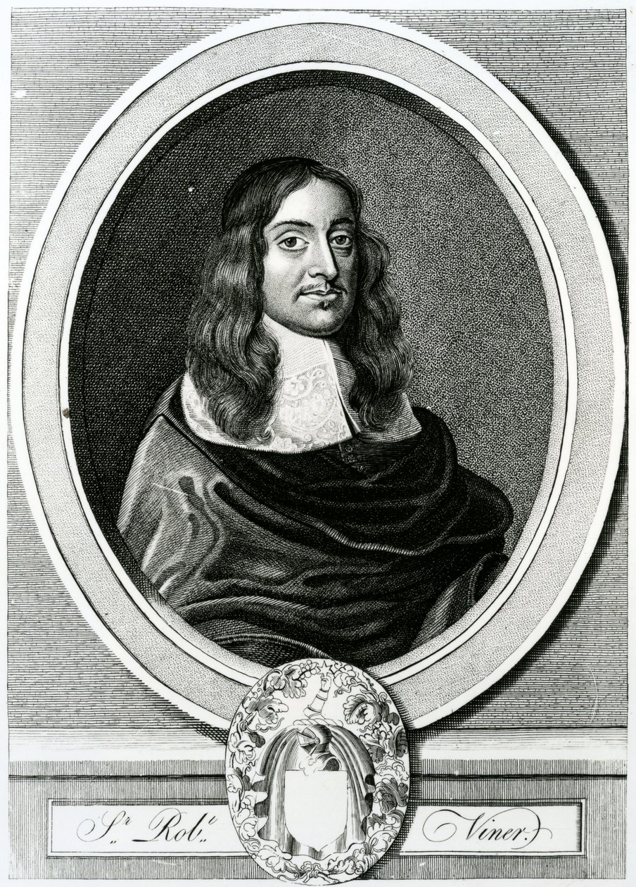 Sir Robert Vyner, 1. Baronet von English School: Kunstdruck
