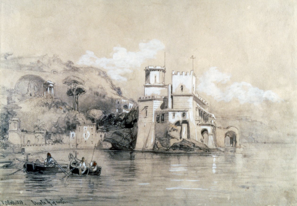 Rocca Matilde in Neapel von Ercole Gigante: Kunstdruck