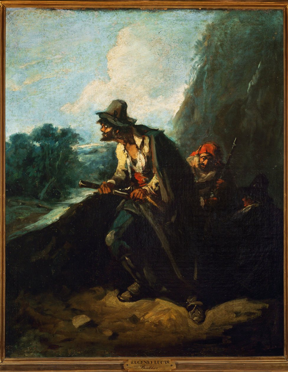 Banditen von Eugenio Lucas Velazquez: Kunstdruck kaufen