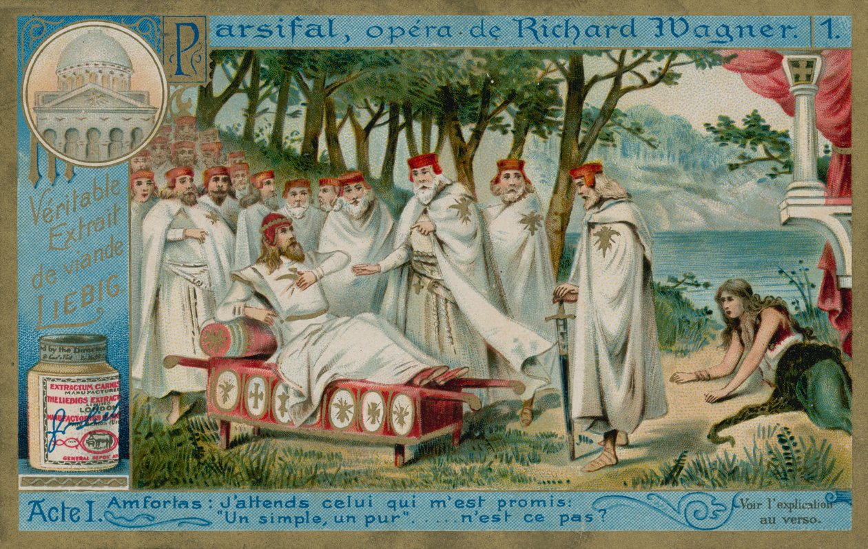 Der verwundete Amfortas und die Ritter des Heiligen Grals