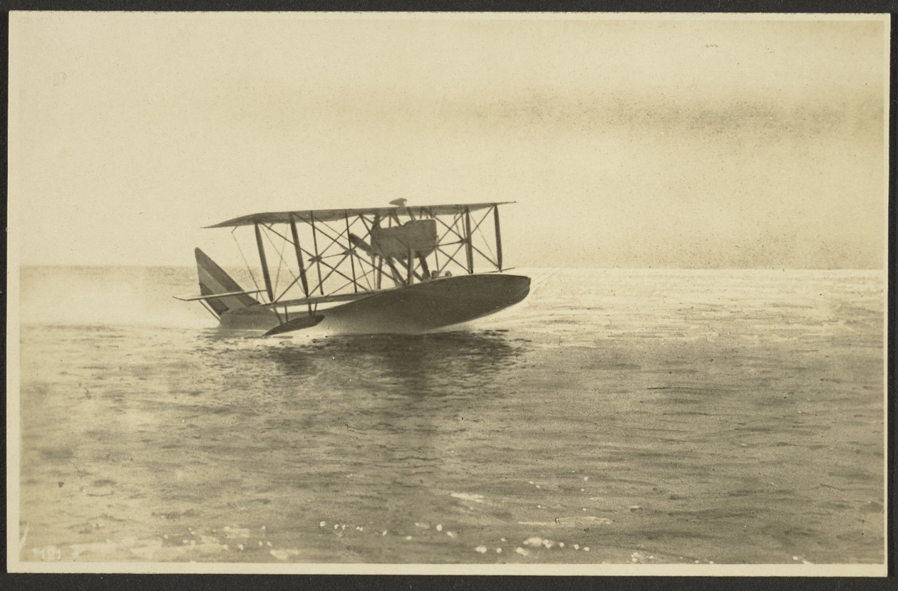 [Wasserflugzeug] von Fedele Azari: hochwertiger Kunstdruck