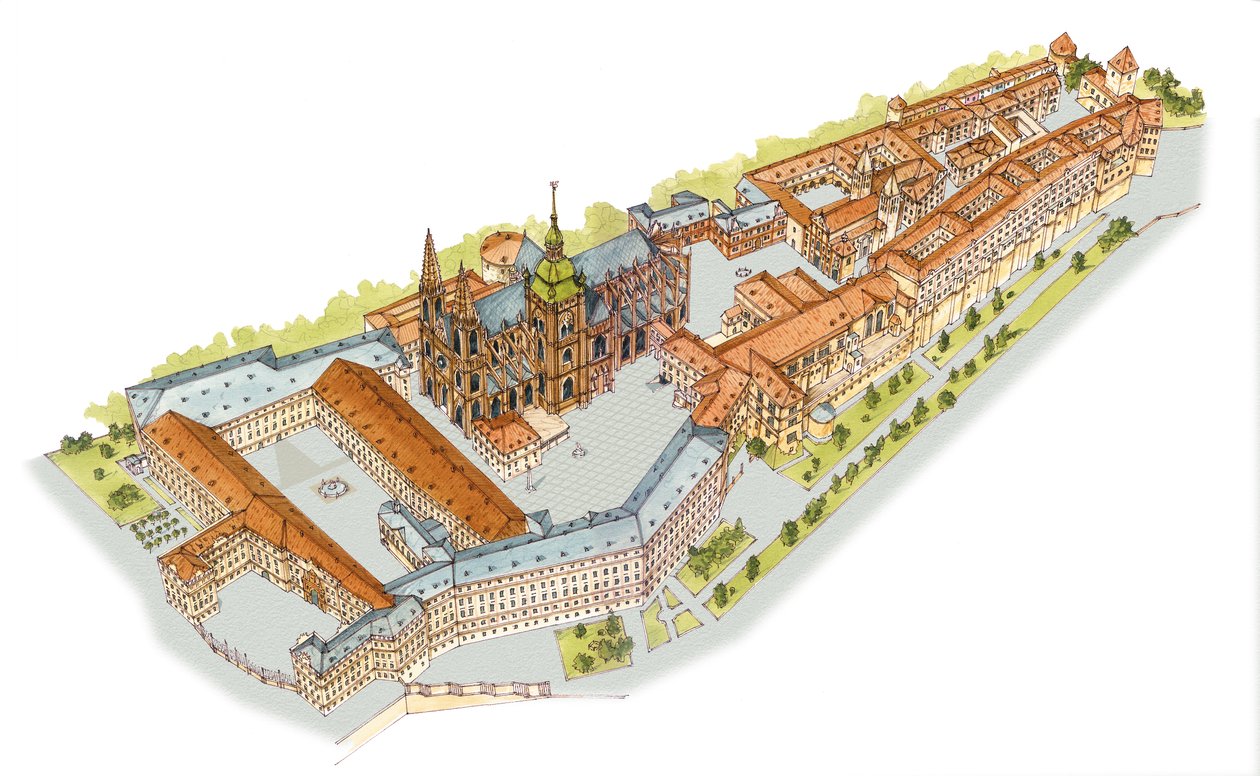 Prager Burg. Prag, Tschechische Republik