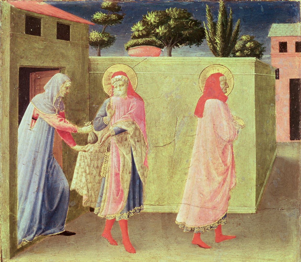 Die Heilung der Palladia durch SS. Cosmas und Damian, Predella vom ...