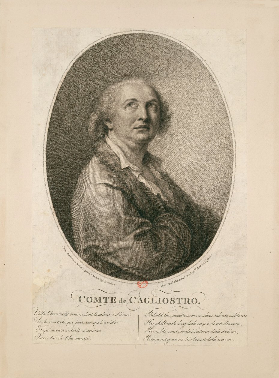 Graf Alessandro di Cagliostro von Francesco Bartolozzi