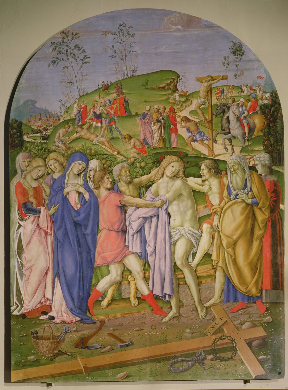 Jesus wird seiner Kleider beraubt